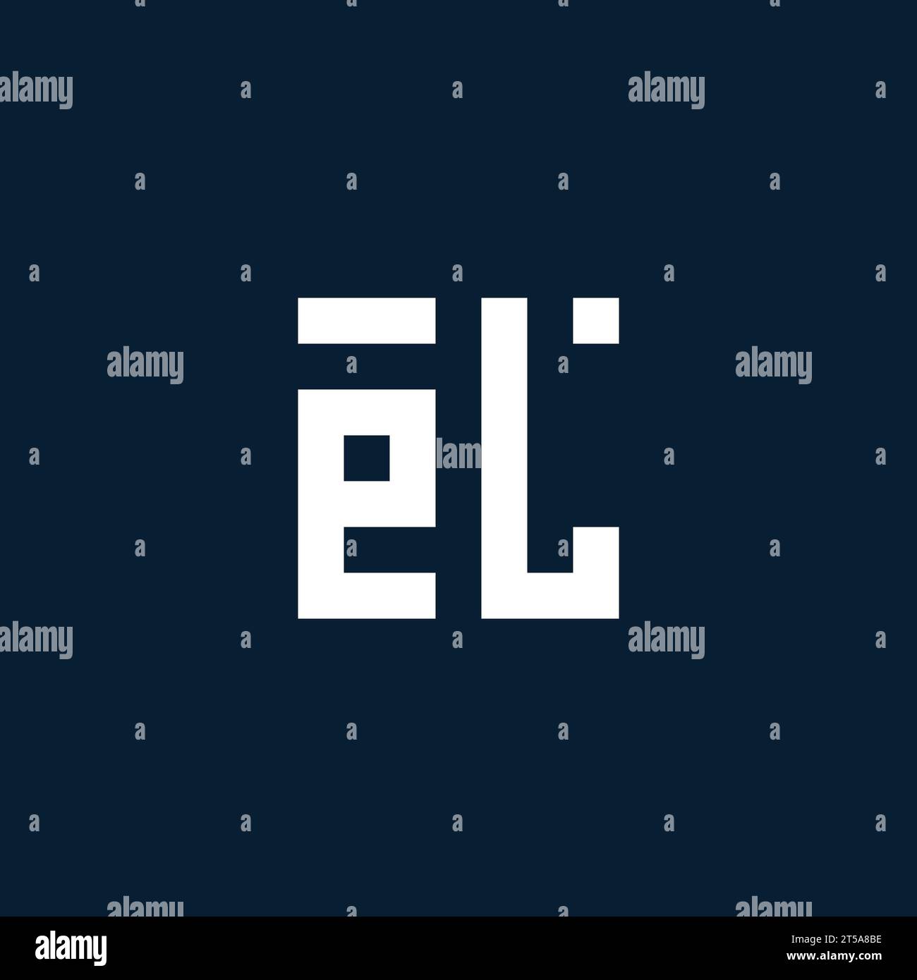 EL initial monogram logo with geometric style design ideas Stock Vector ...