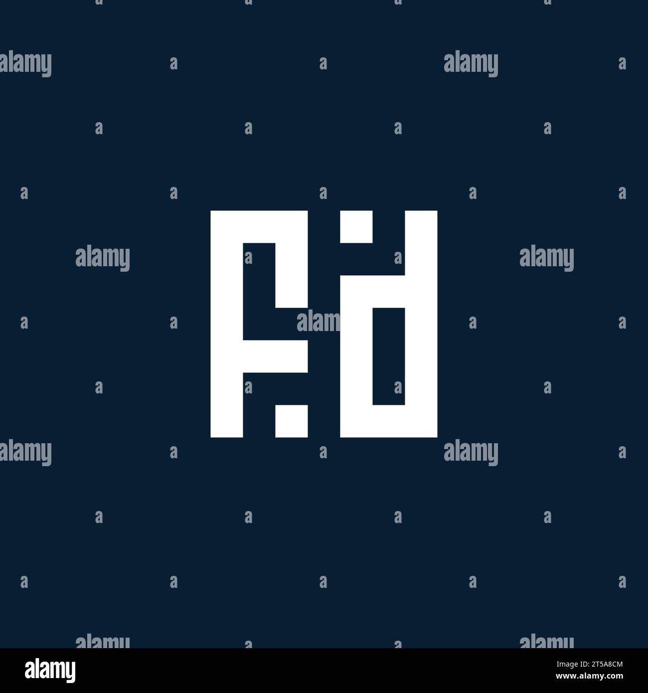 FD initial monogram logo with geometric style design ideas Stock Vector ...