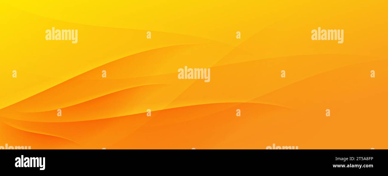 Abstract Orange Background With Overlapping Wavy Lines Vector