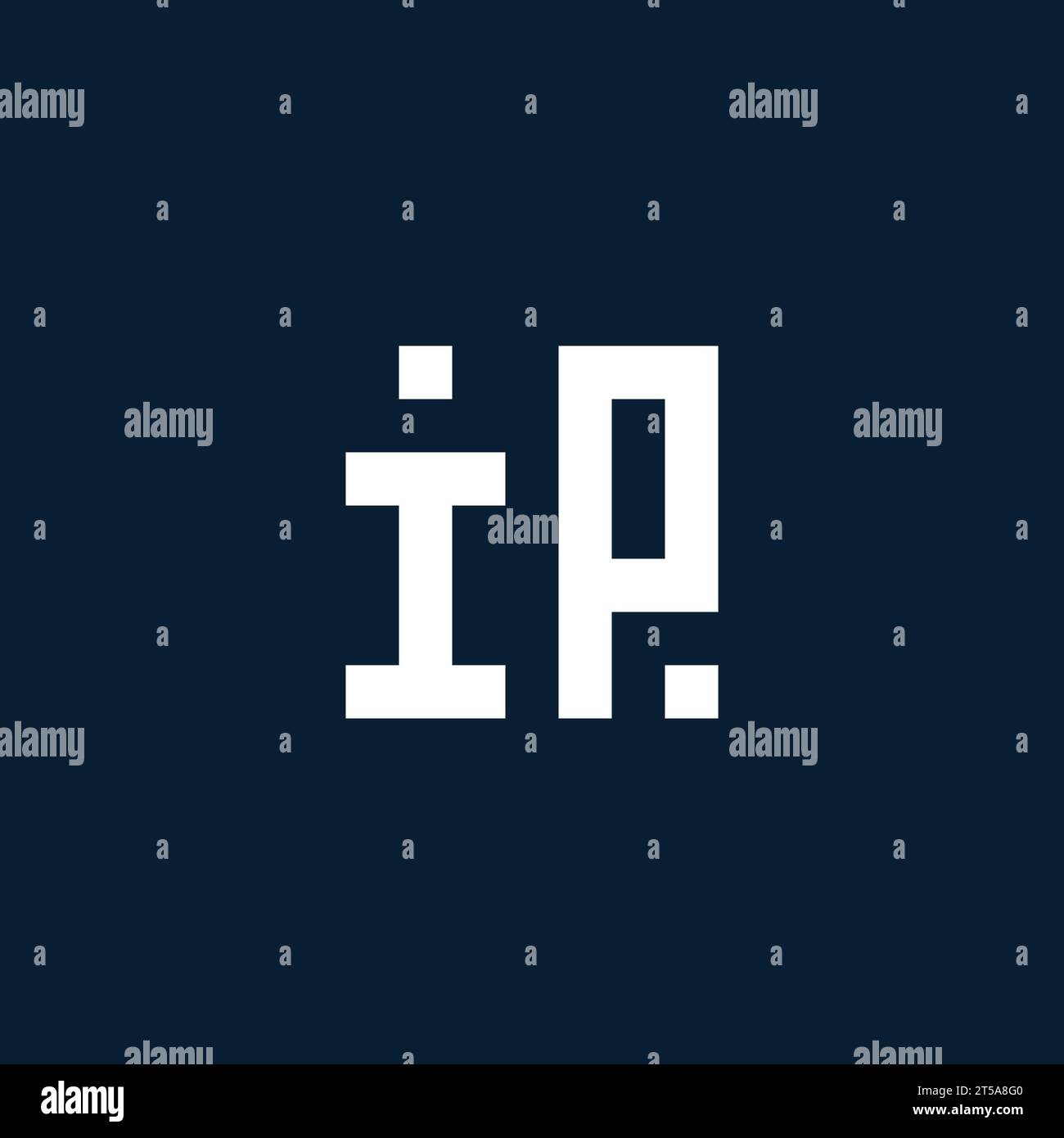 IP initial monogram logo with geometric style design ideas Stock Vector ...