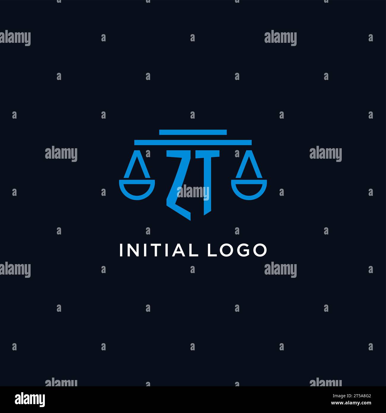 ZT monogram initial logo with scales of justice icon design inspiration ... ZT monogram initial logo with scales of justice icon design inspiration ...