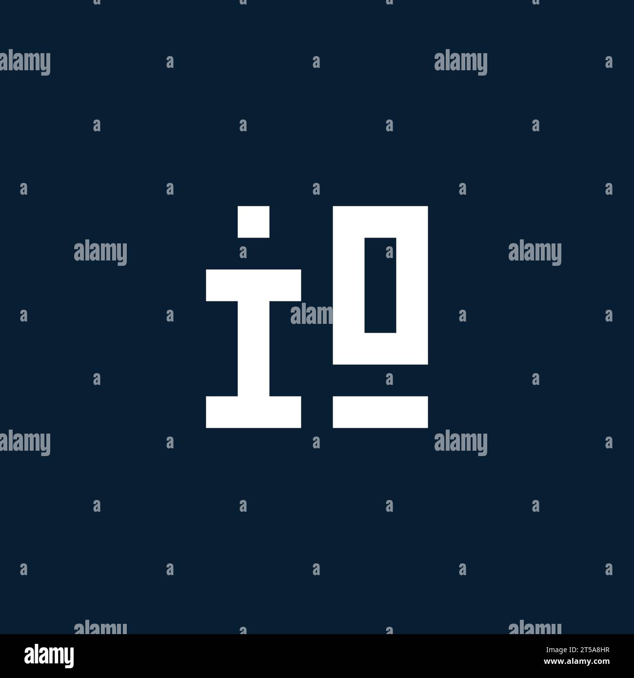 IO initial monogram logo with geometric style design ideas Stock Vector ...