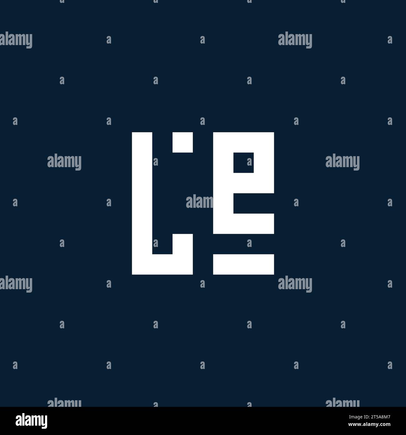 LE initial monogram logo with geometric style design ideas Stock Vector ...