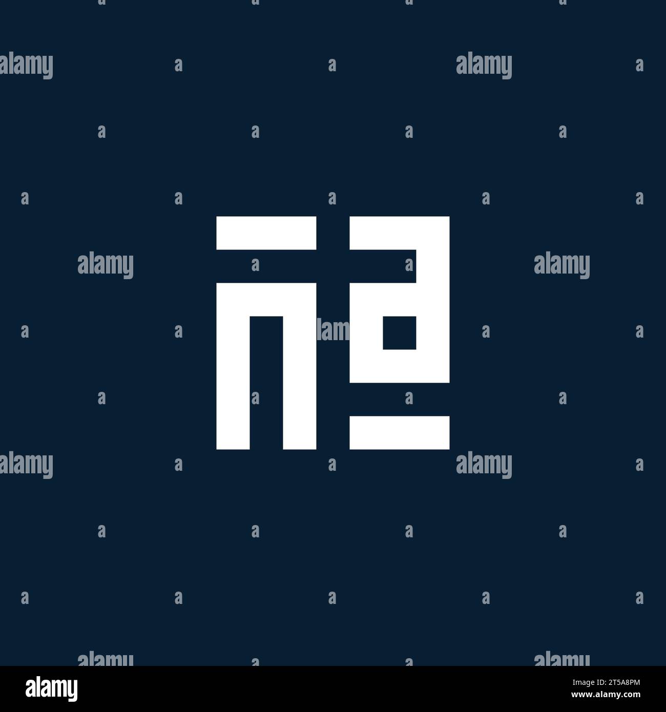 NA initial monogram logo with geometric style design ideas Stock Vector ...