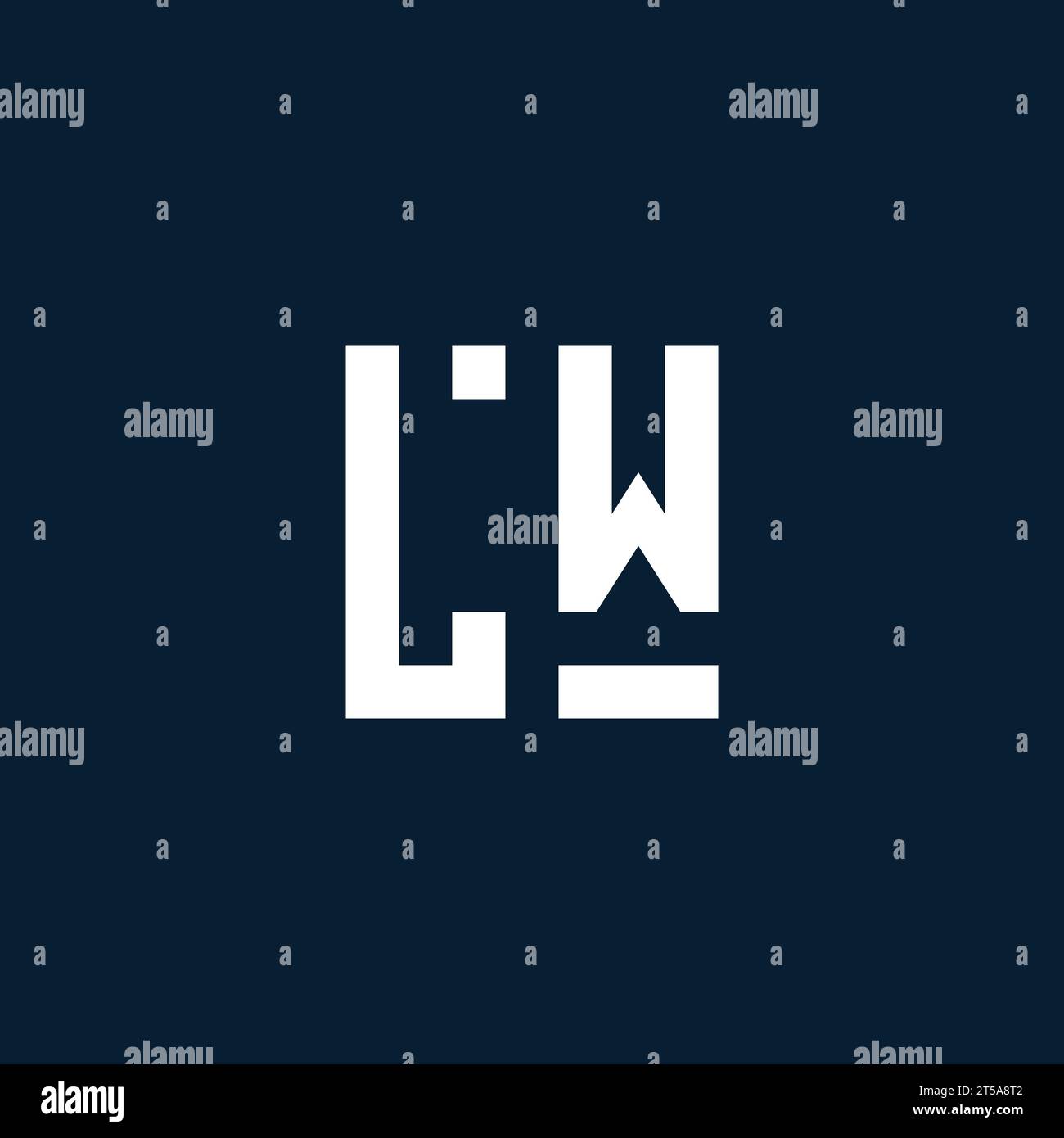 LW initial monogram logo with geometric style design ideas Stock Vector ...