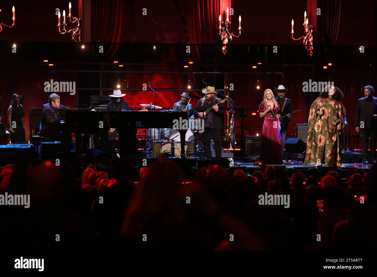 Elton John, from left, Chris Stapleton, Sheryl Crow, and Brittany ...