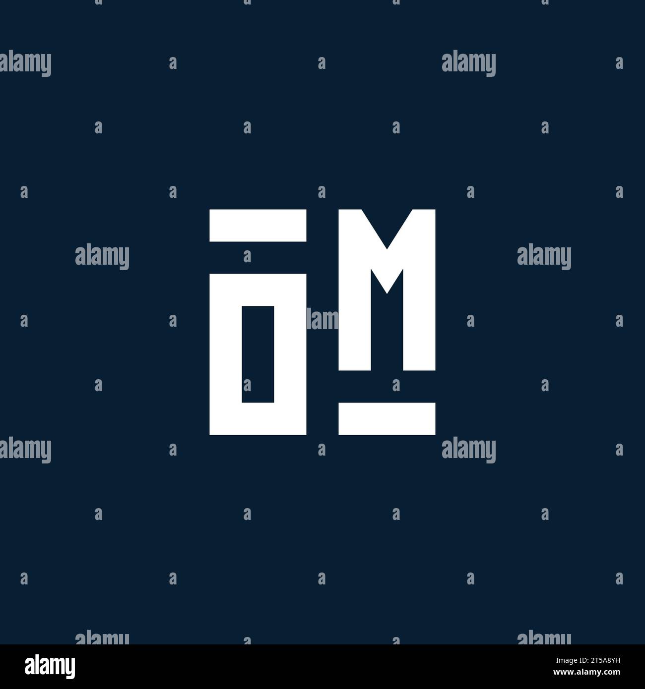 OM initial monogram logo with geometric style design ideas Stock Vector ...