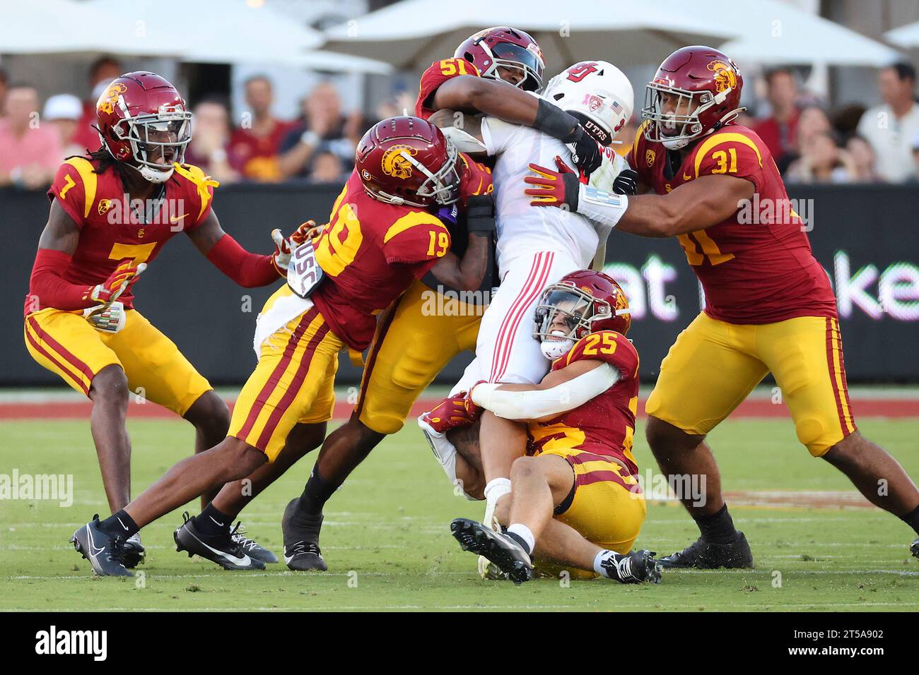 USC Trojans defensive end Solomon Byrd (51), cornerback Jaylin Smith ...
