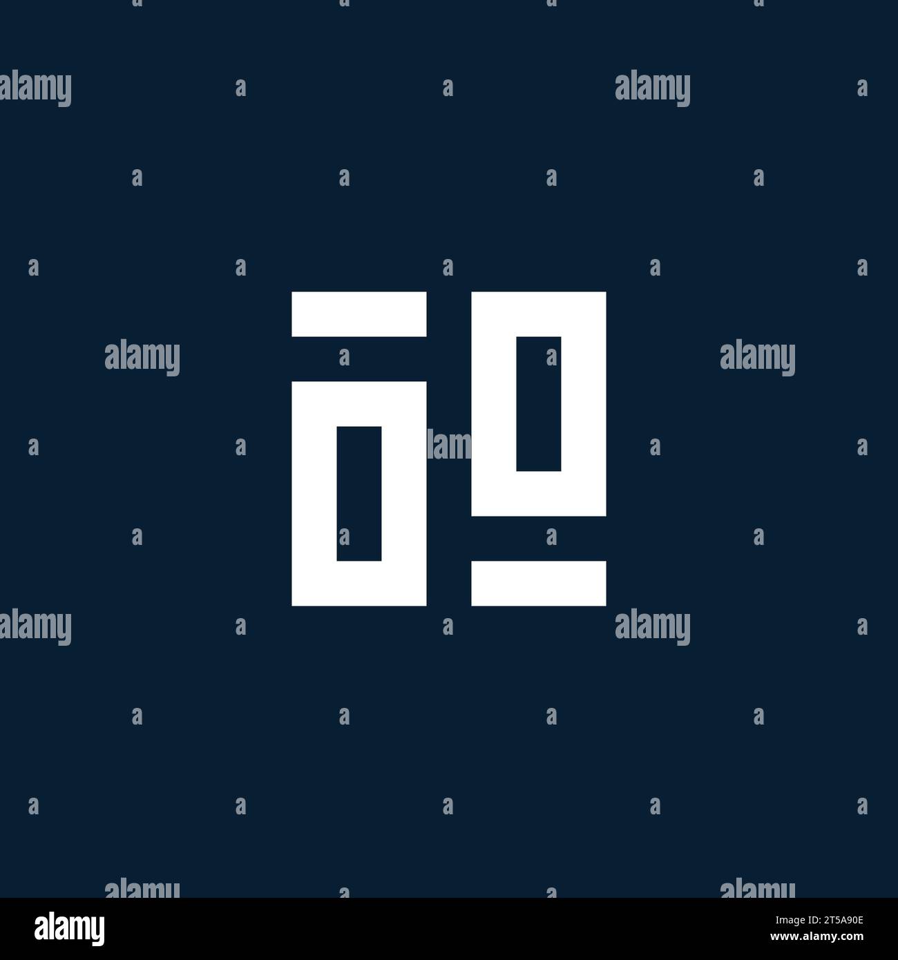 OO initial monogram logo with geometric style design ideas Stock Vector ...