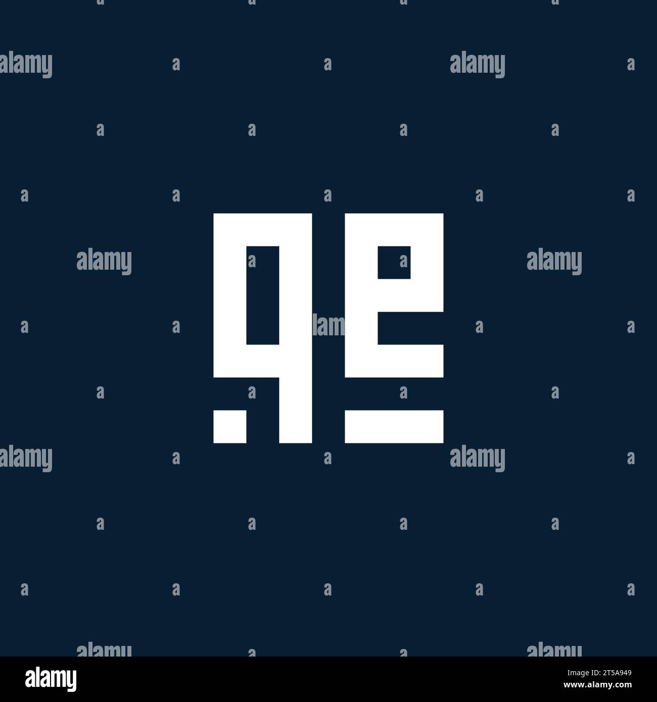 QE initial monogram logo with geometric style design ideas Stock Vector ...