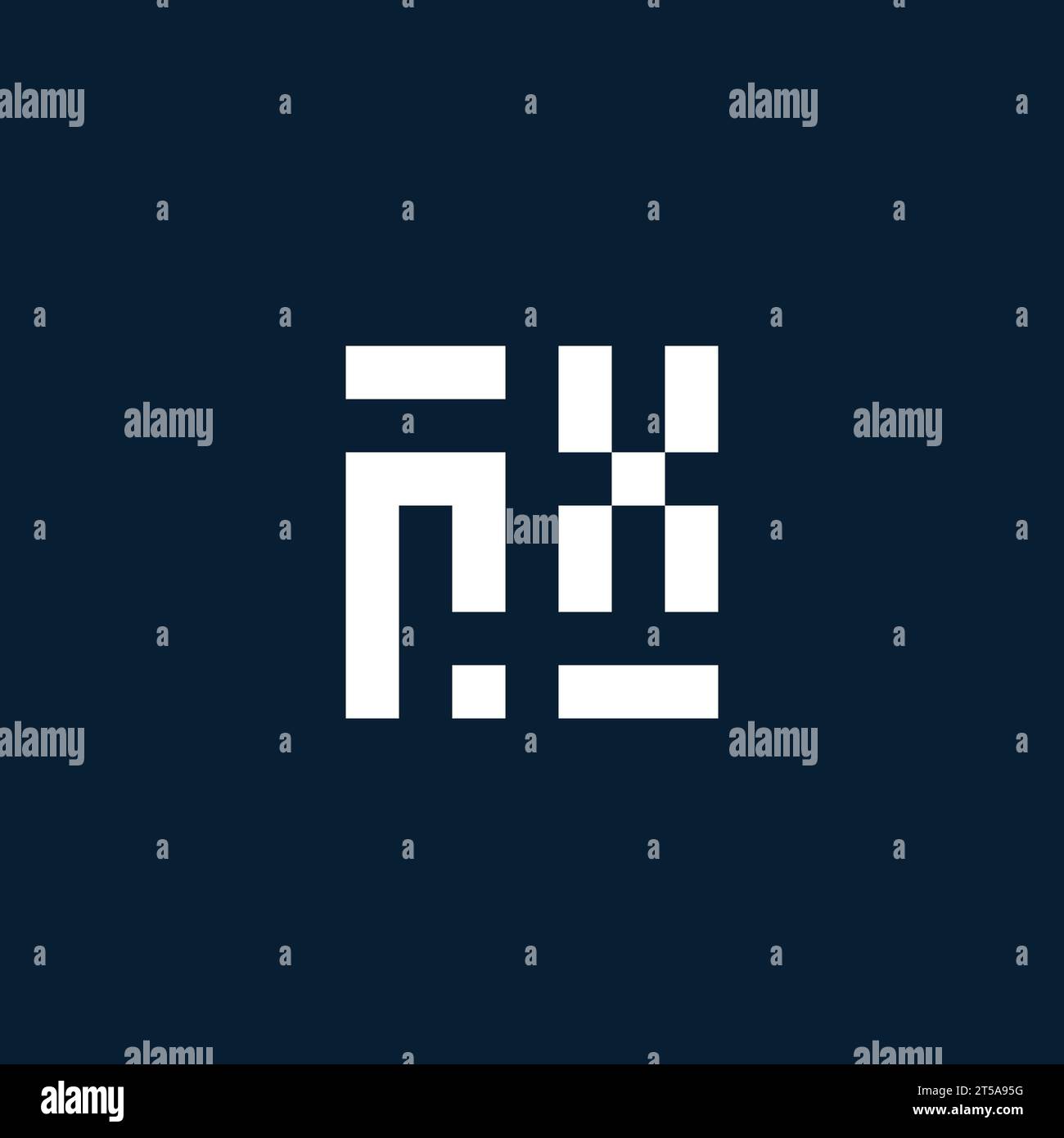 RX initial monogram logo with geometric style design ideas Stock Vector ...