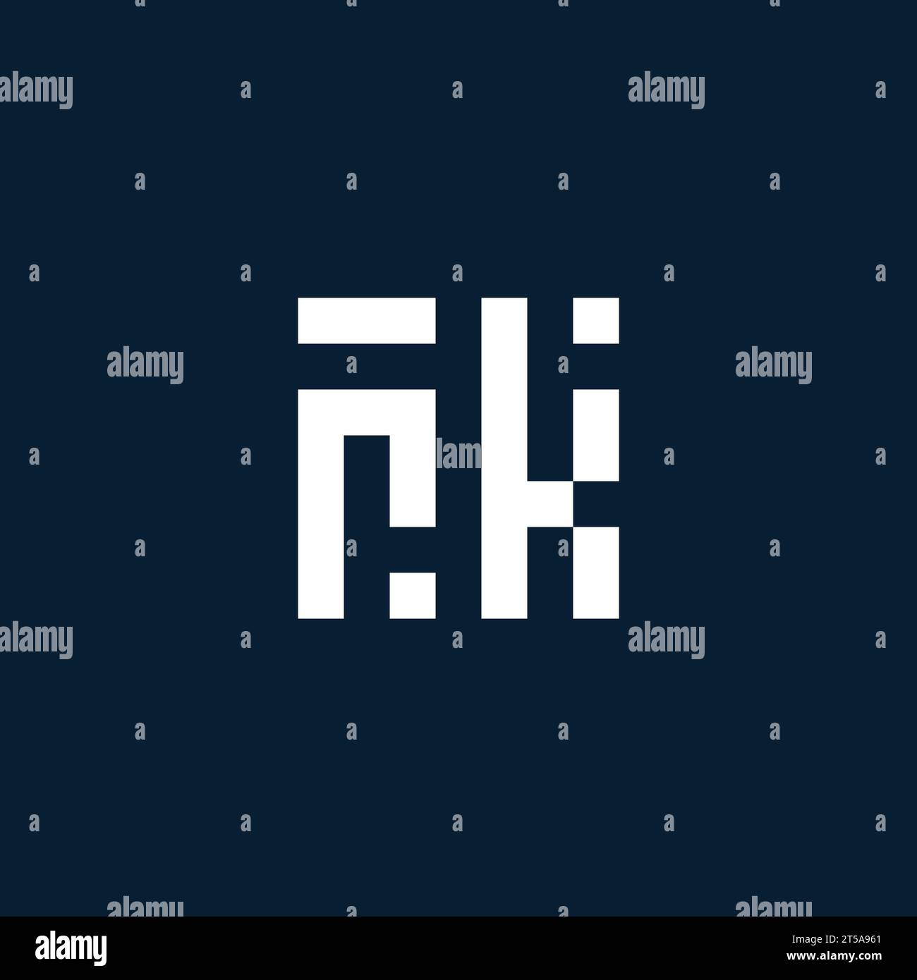 RK initial monogram logo with geometric style design ideas Stock Vector ...