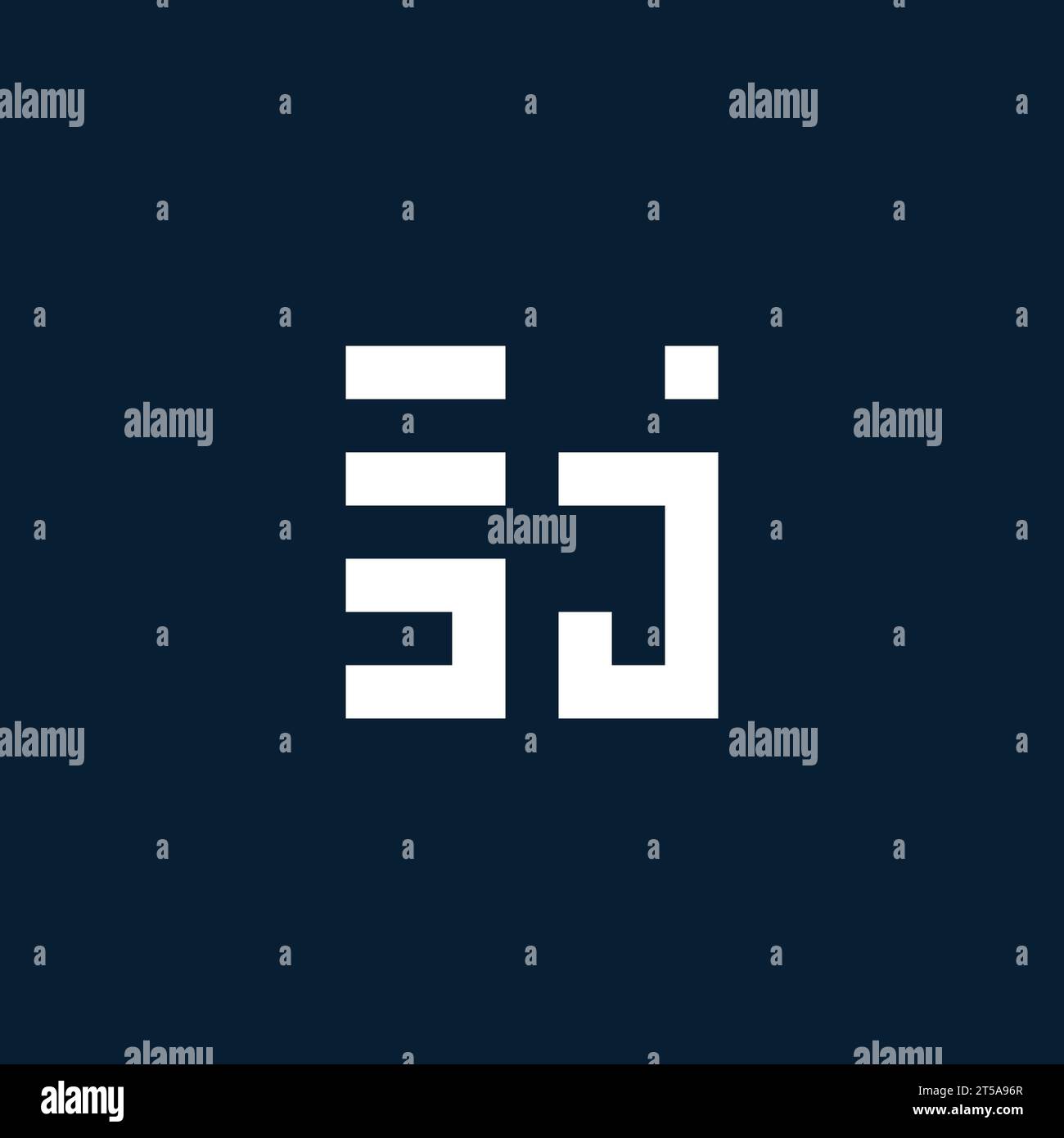 SJ initial monogram logo with geometric style design ideas Stock Vector ...