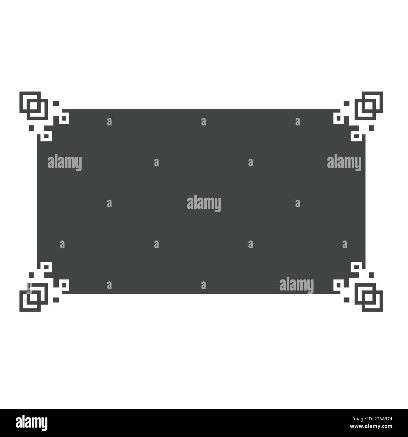 chinese border frame template Stock Vector Image & Art - Alamy