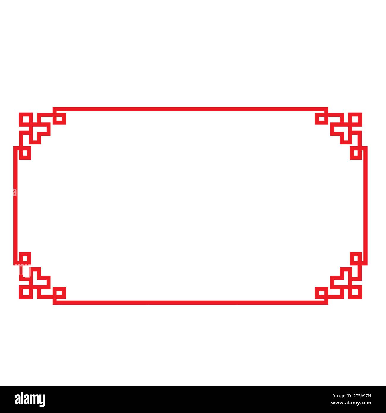 chinese border frame template Stock Vector Image & Art - Alamy