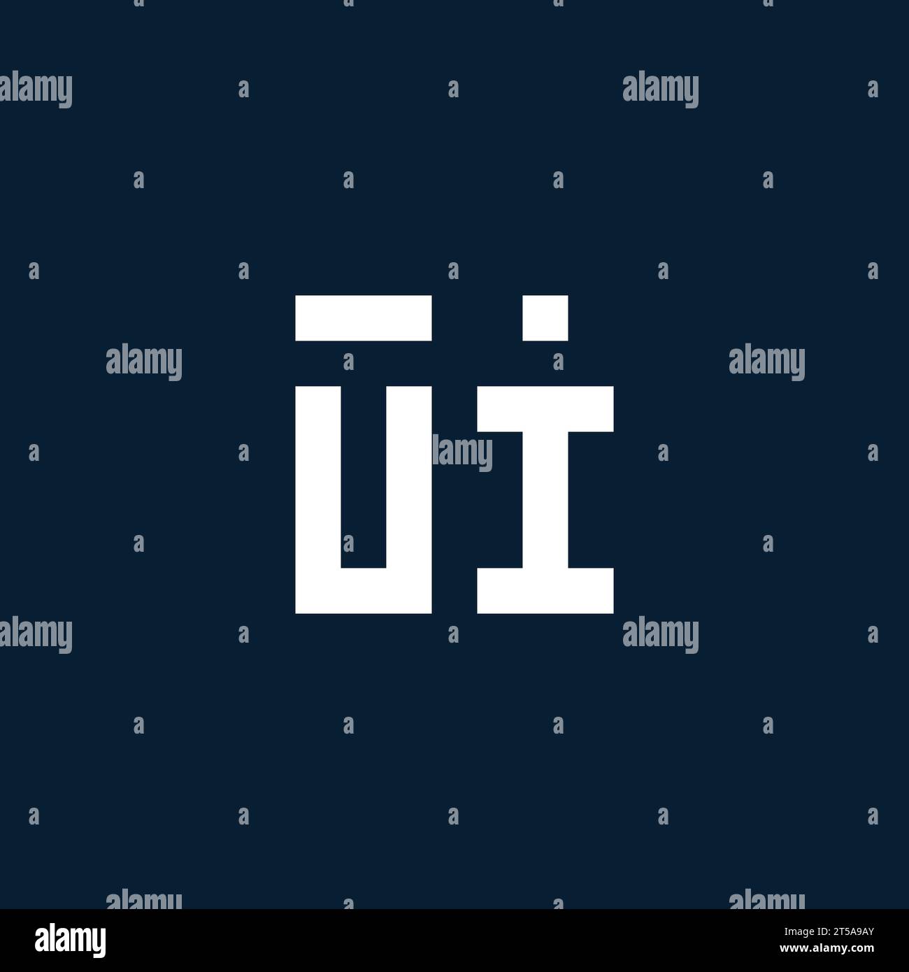 UI initial monogram logo with geometric style design ideas Stock Vector Image & Art - Alamy