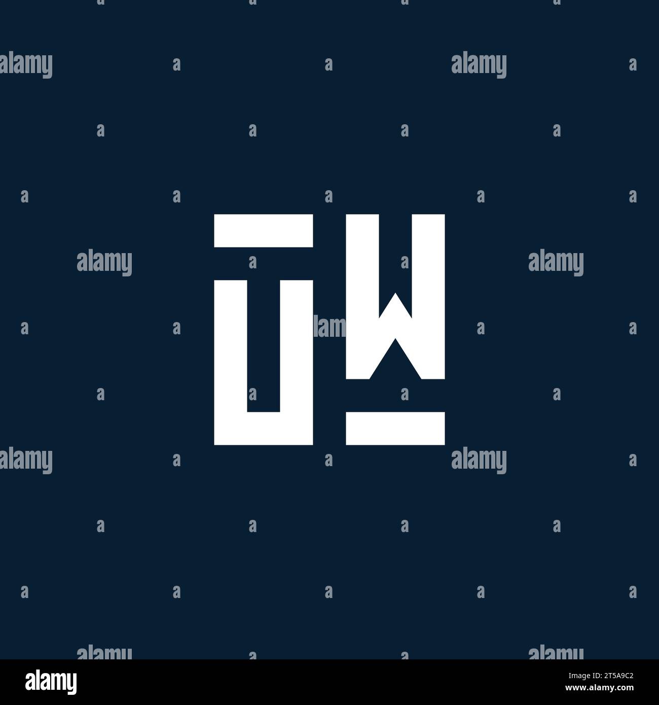 UW initial monogram logo with geometric style design ideas Stock Vector ...