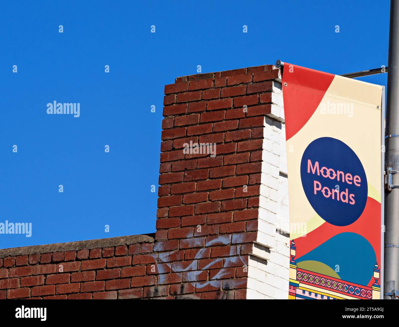 Melbourne Australia / Colourful Moonee Ponds banner in Puckle Street ...