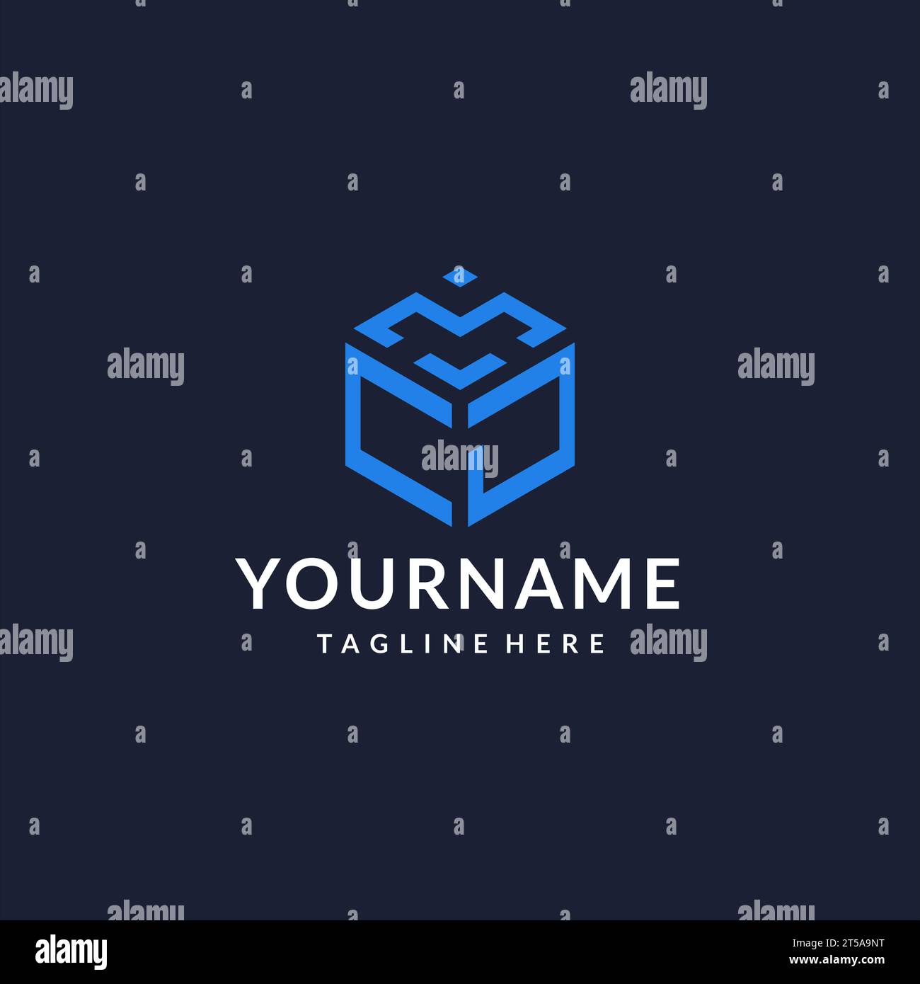 CJ logo hexagon designs, best monogram initial logo with hexagonal ...