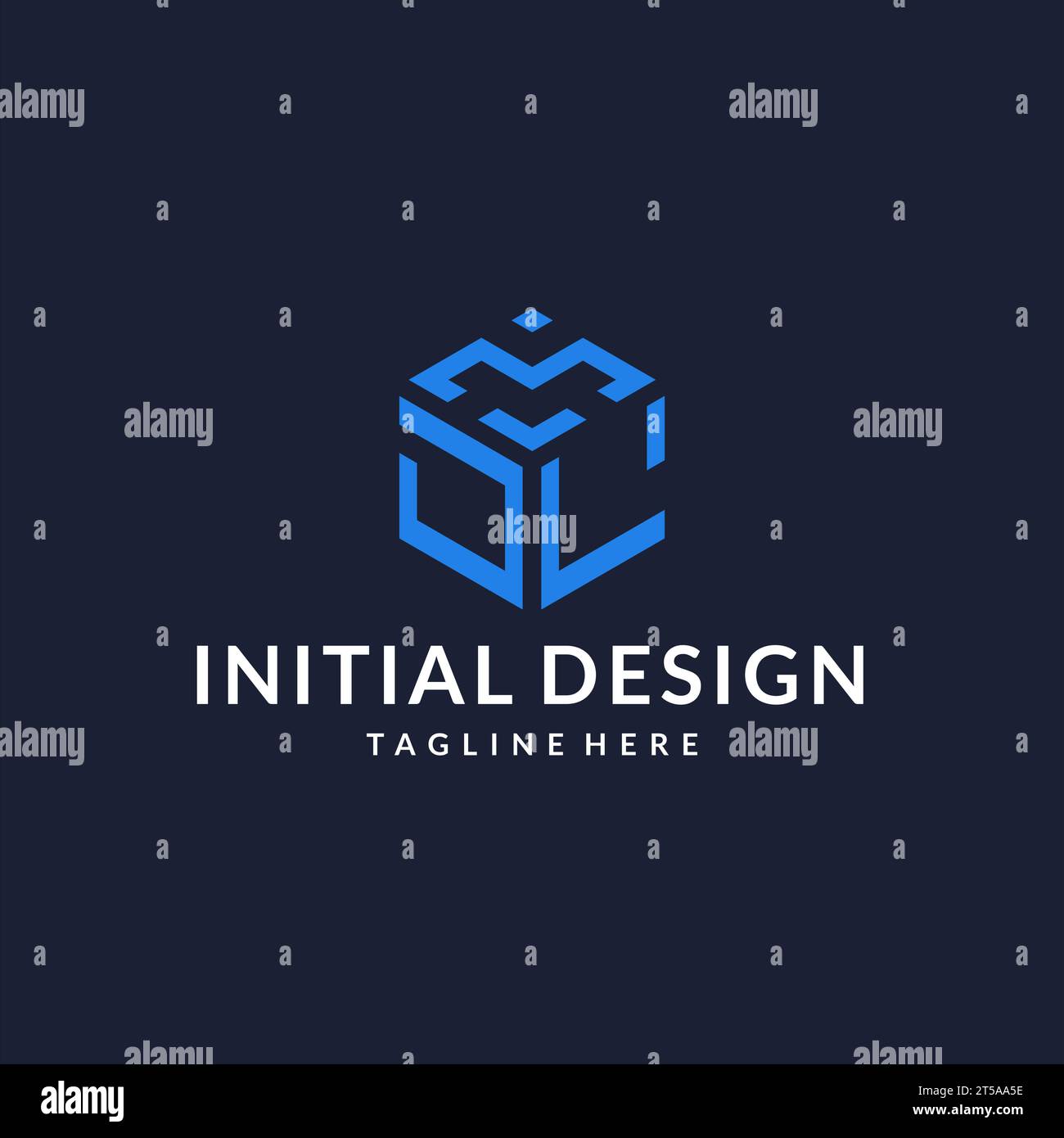 JL logo hexagon designs, best monogram initial logo with hexagonal ...
