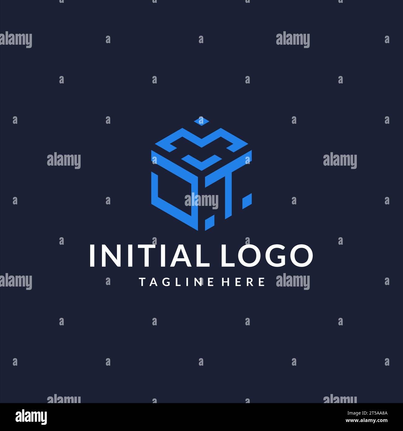 JT logo hexagon designs, best monogram initial logo with hexagonal shape design ideas ...