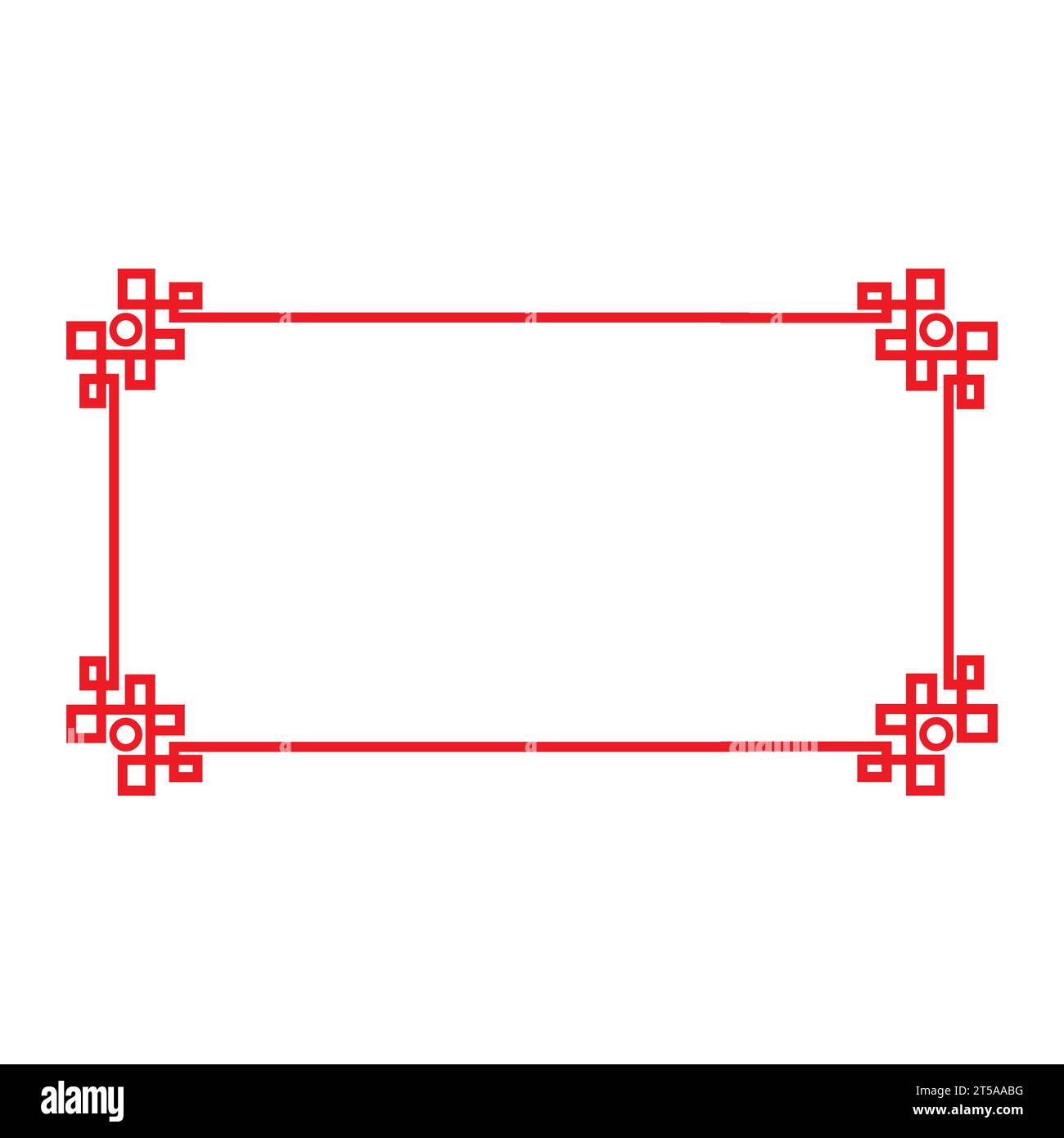 chinese border frame template Stock Vector Image & Art - Alamy