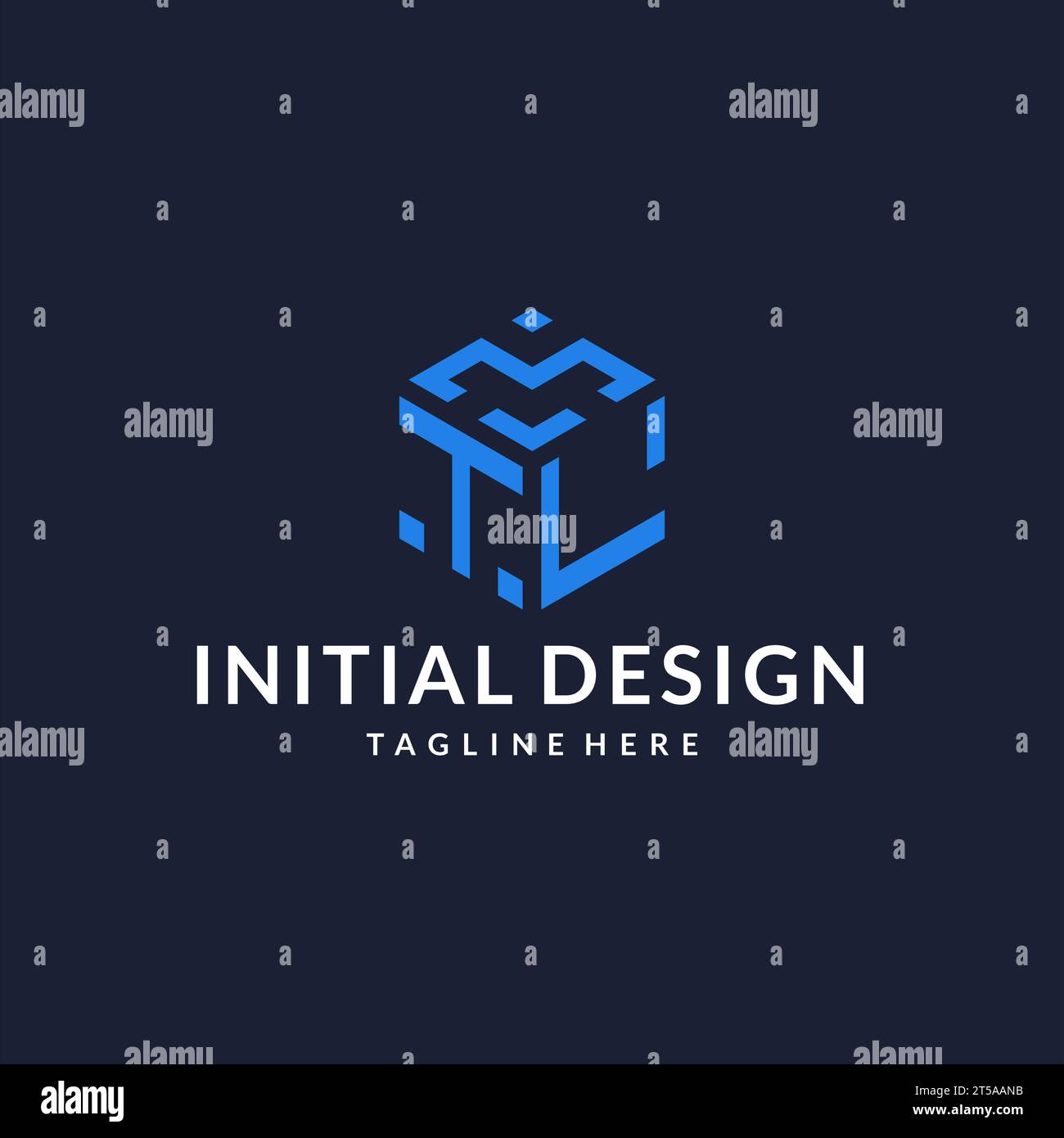 TL logo hexagon designs, best monogram initial logo with hexagonal ...