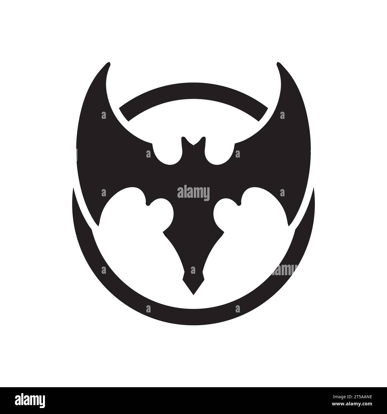 Bat wing logo vector element Stock Vector Image & Art - Alamy