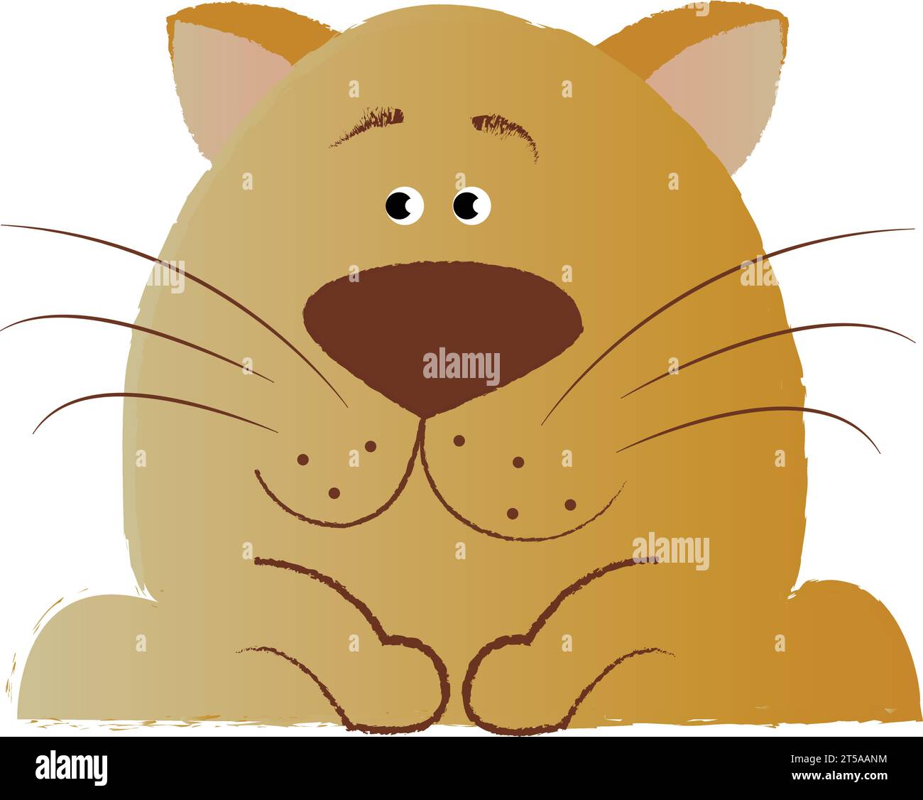 Flat red cat sitting Stock Vector Images - Alamy