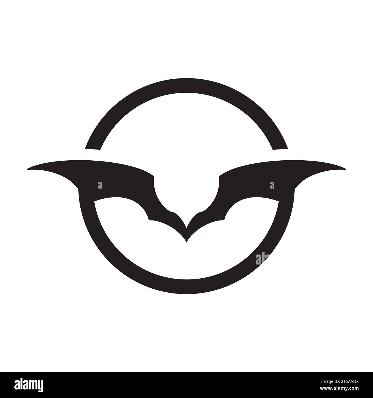 Bat wing logo vector element Stock Vector Image & Art - Alamy