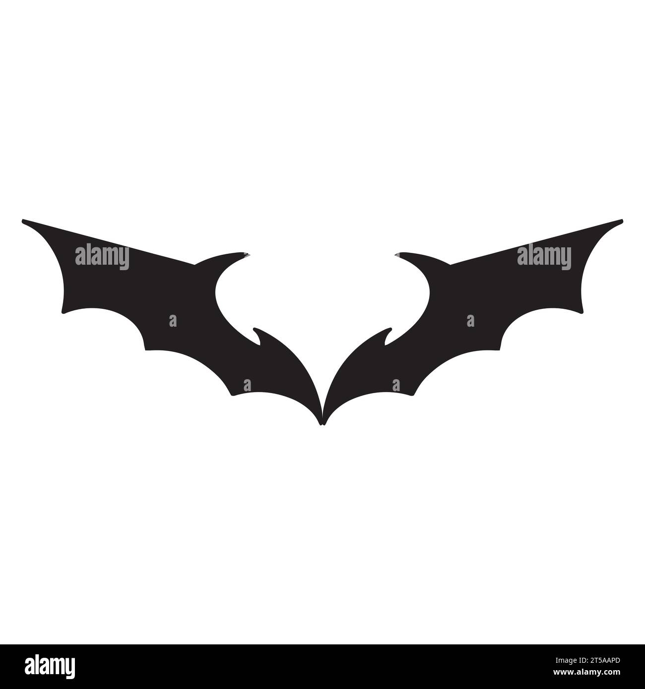 Bat wing logo vector element Stock Vector Image & Art - Alamy