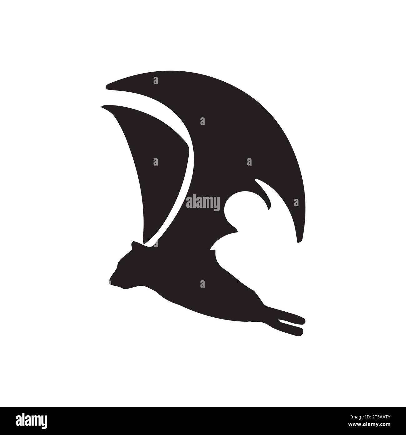 Bat wing logo vector element Stock Vector Image & Art - Alamy