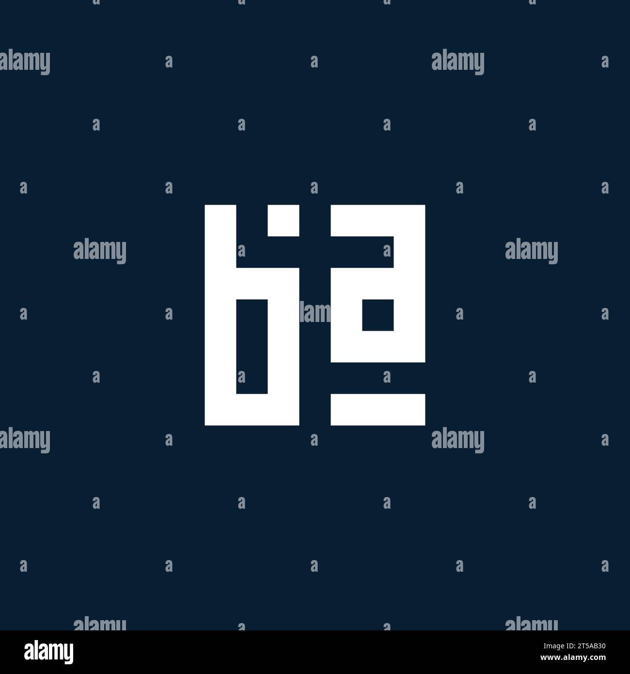 BA initial monogram logo with geometric style design ideas Stock Vector ...