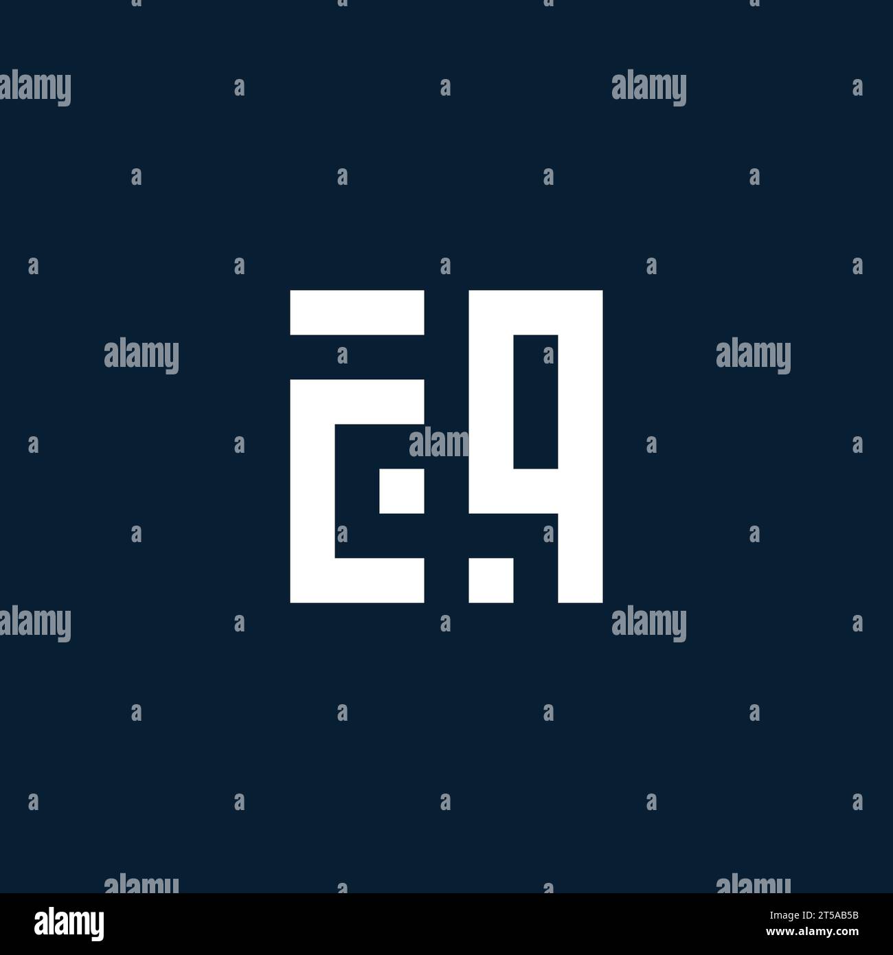 CQ initial monogram logo with geometric style design ideas Stock Vector ...