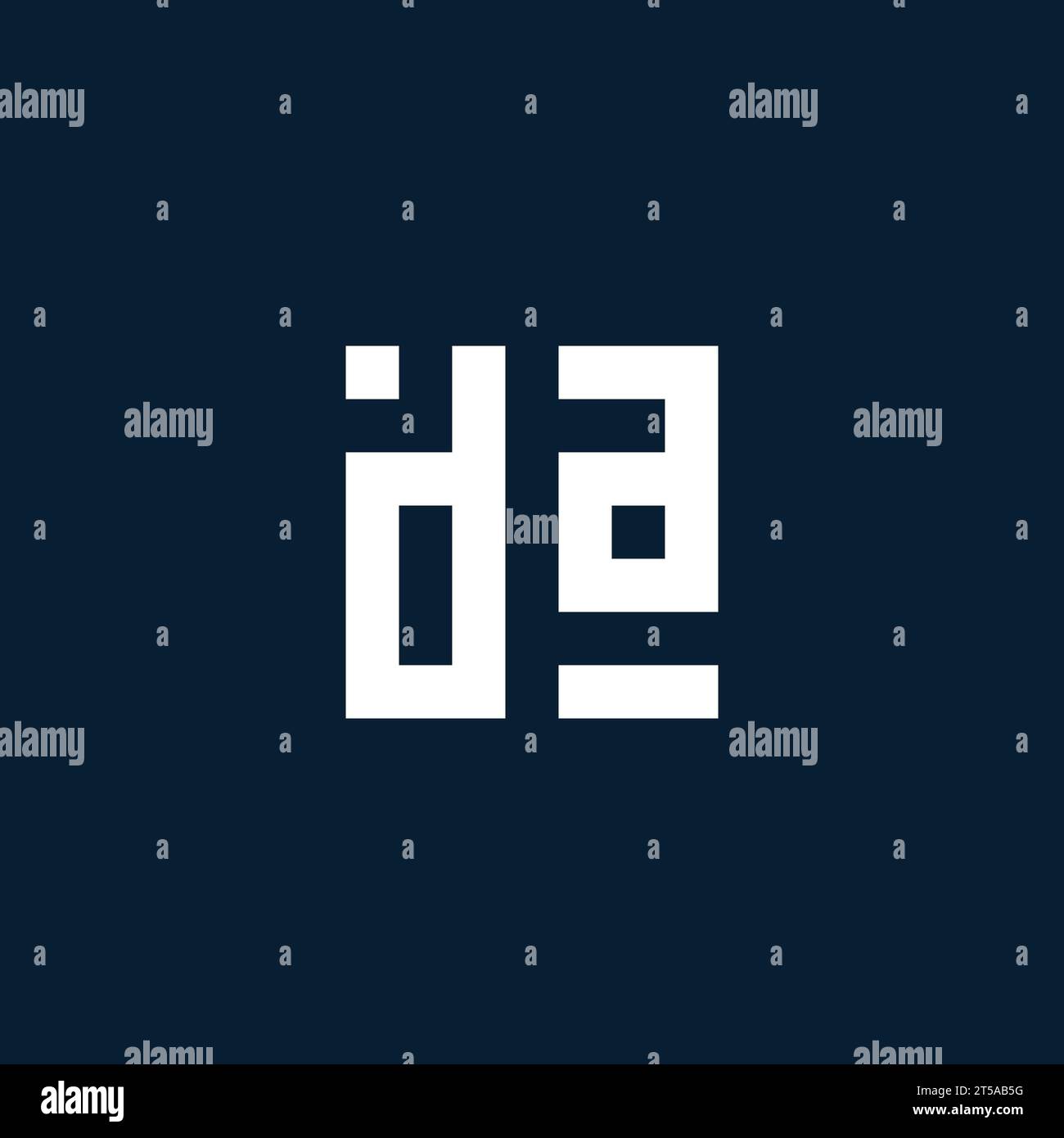 DA initial monogram logo with geometric style design ideas Stock Vector ...