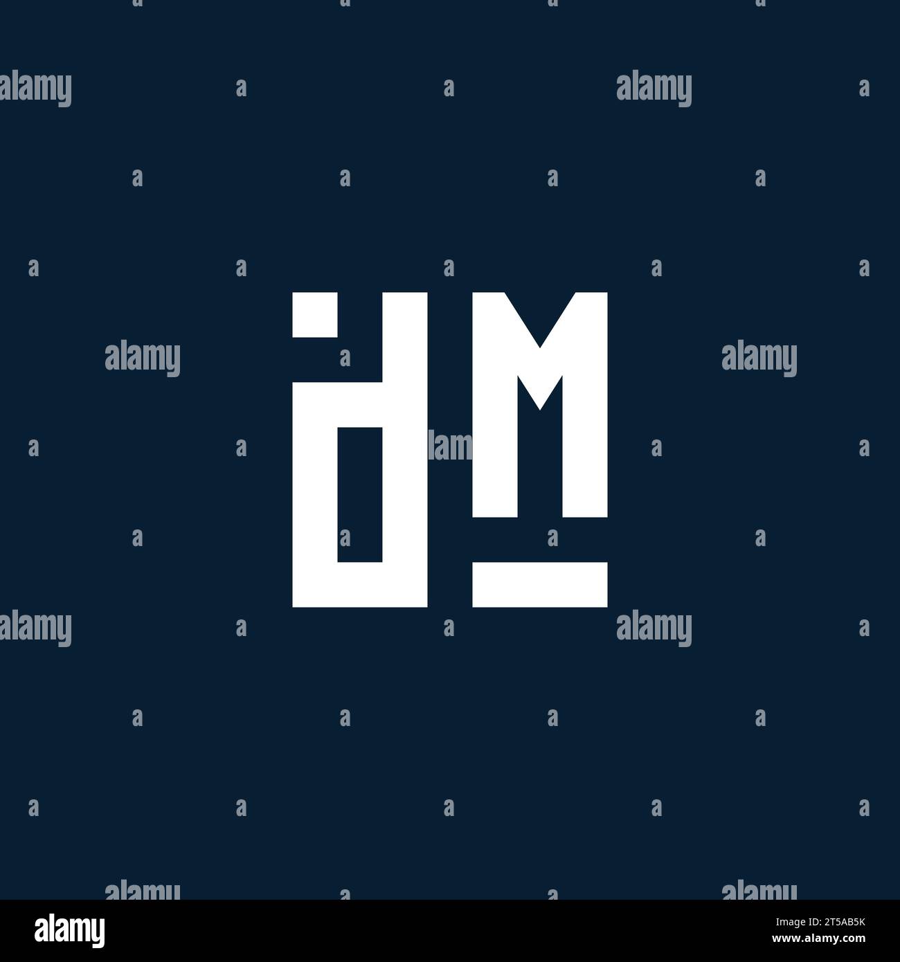 DM initial monogram logo with geometric style design ideas Stock Vector ...