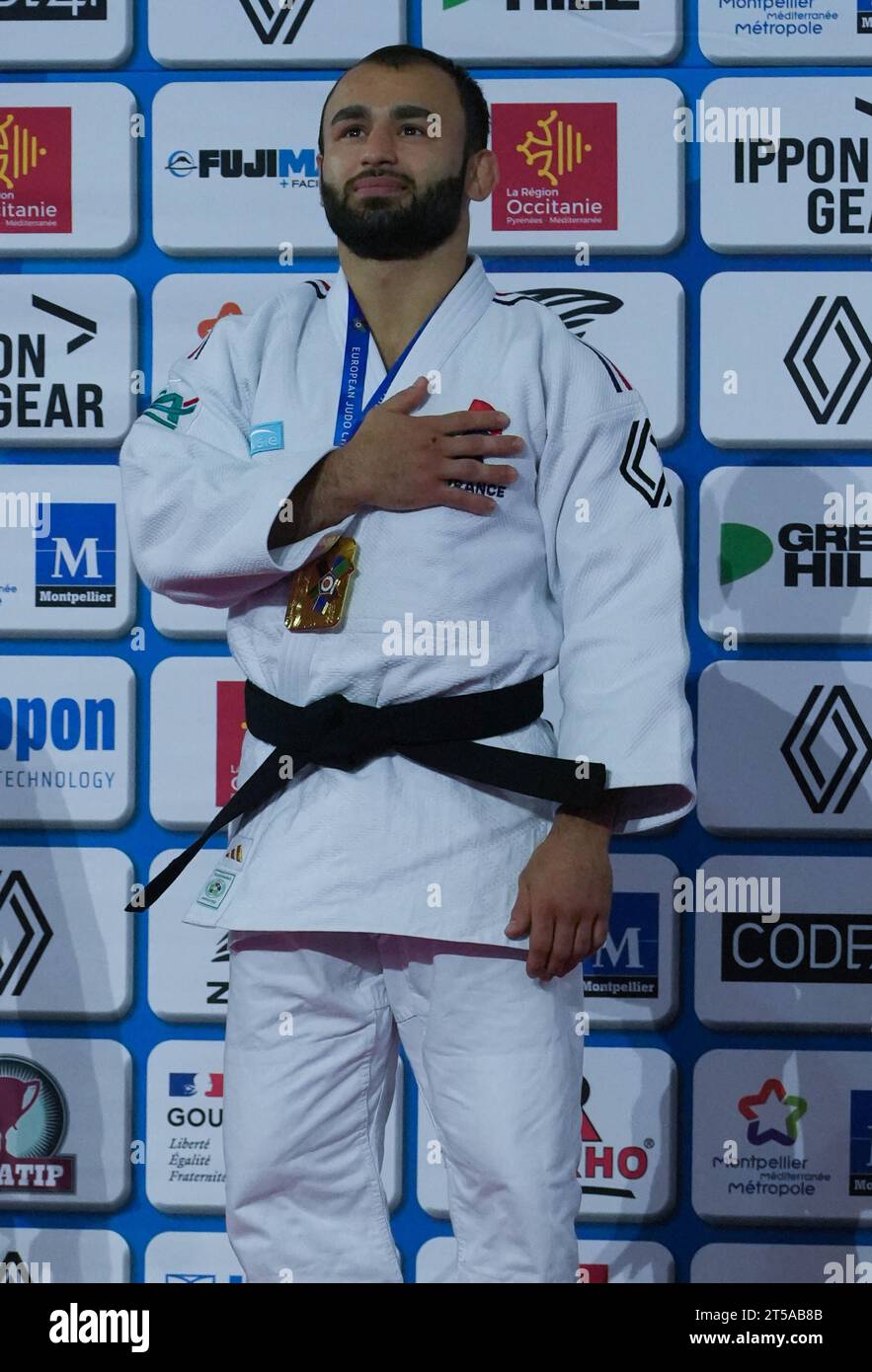 Montpellier, France. 03rd Nov, 2023. MKHEIDZE Luka of France Podium ...