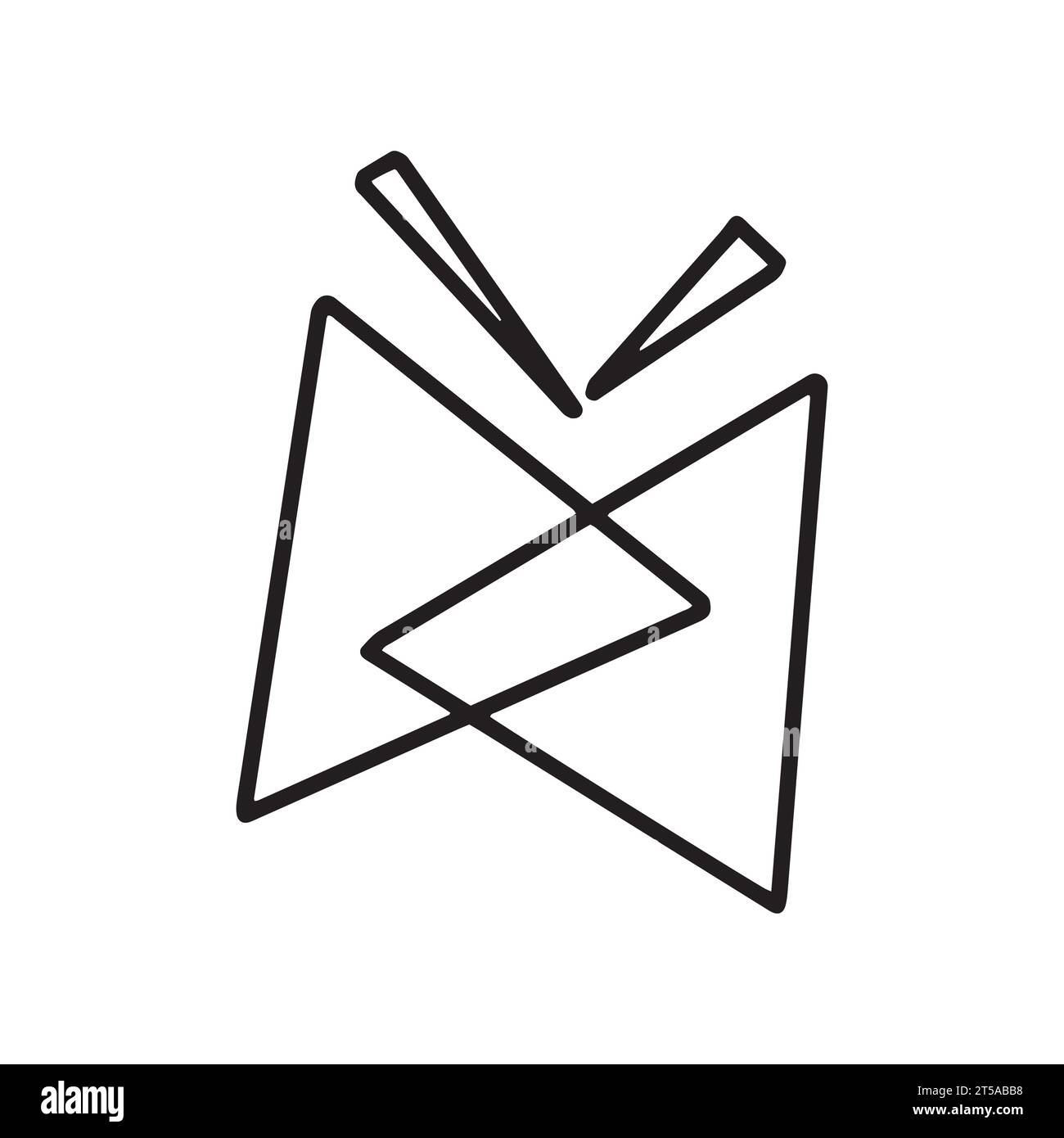 Live news icon outline Black and White Stock Photos & Images - Alamy