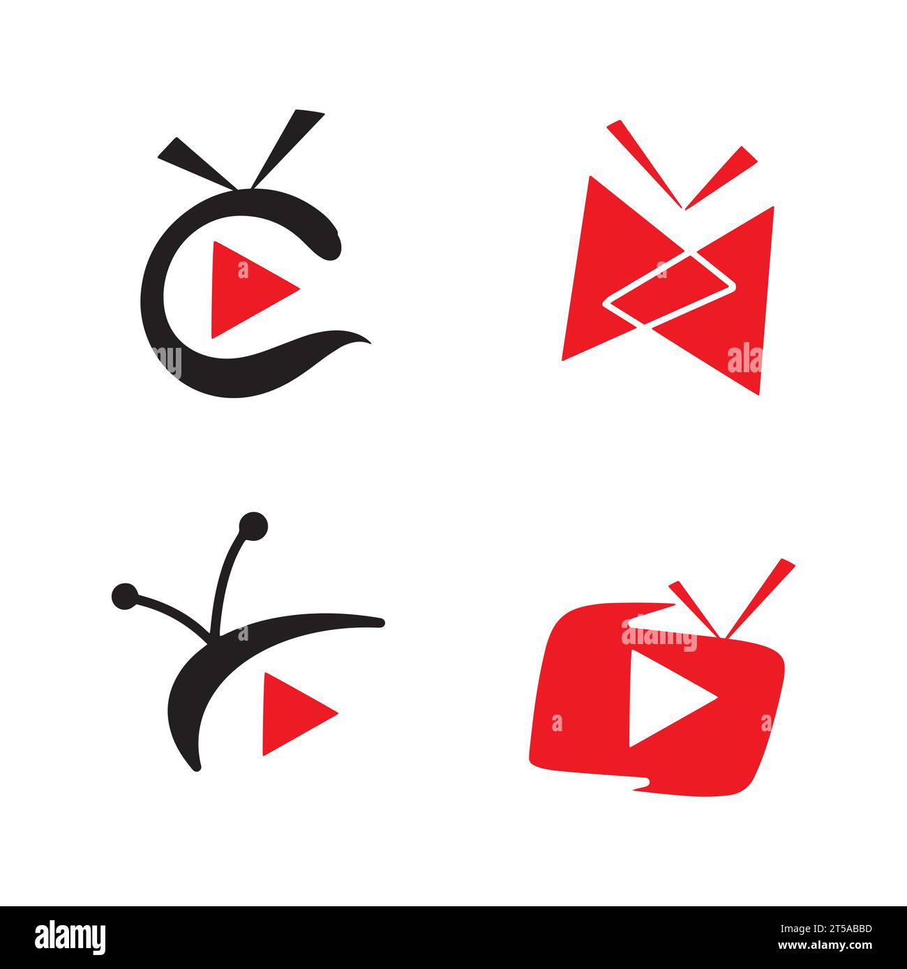 Tv live icon logo vector Stock Vector Image & Art - Alamy