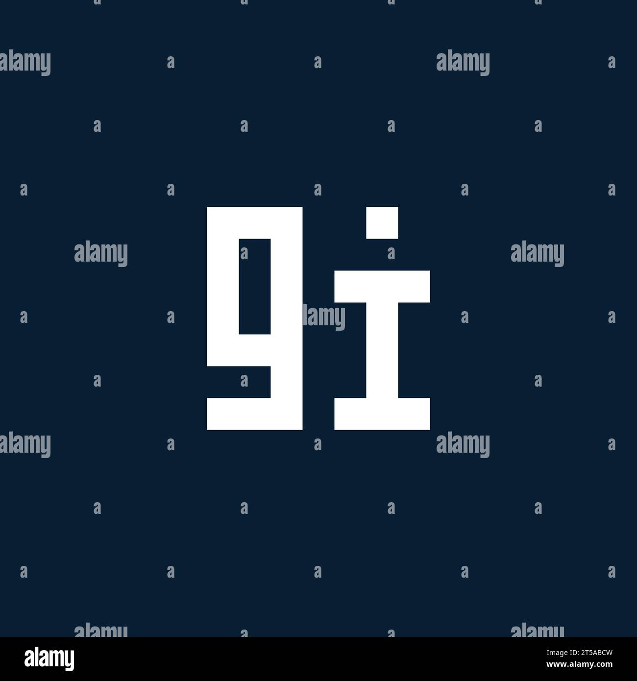 GI initial monogram logo with geometric style design ideas Stock Vector ...