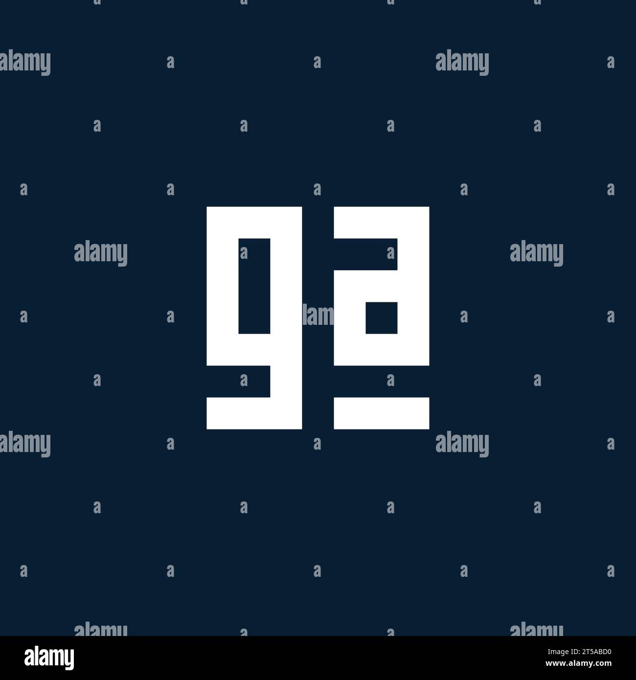 GA initial monogram logo with geometric style design ideas Stock Vector ...