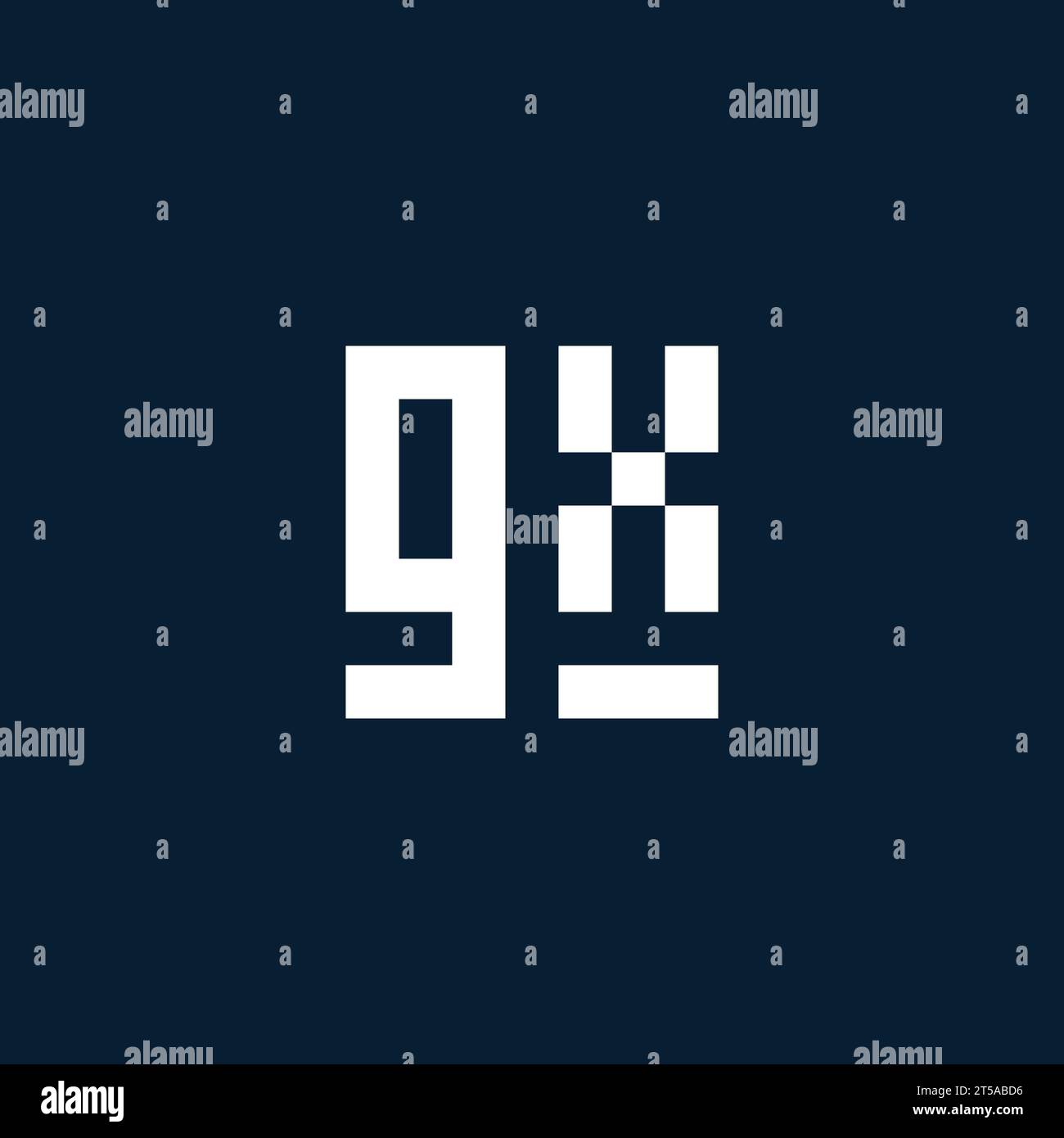 GX initial monogram logo with geometric style design ideas Stock Vector ...