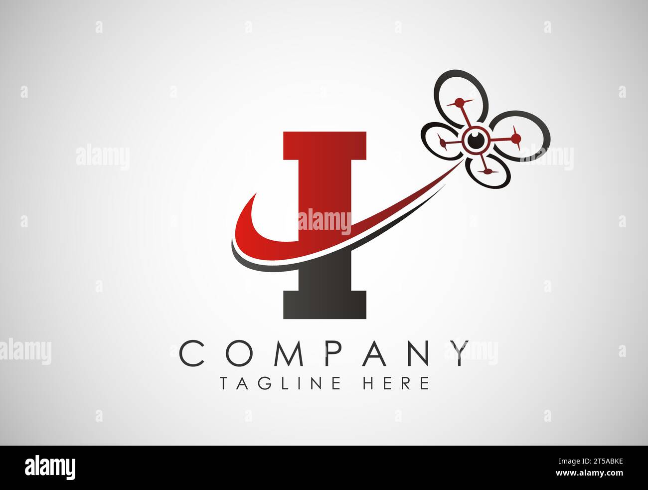 Letter drone logo design vector template. Drone technology logo sign ...