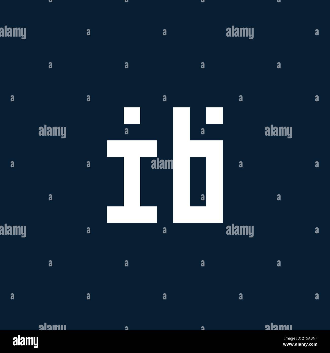 IB initial monogram logo with geometric style design ideas Stock Vector ...