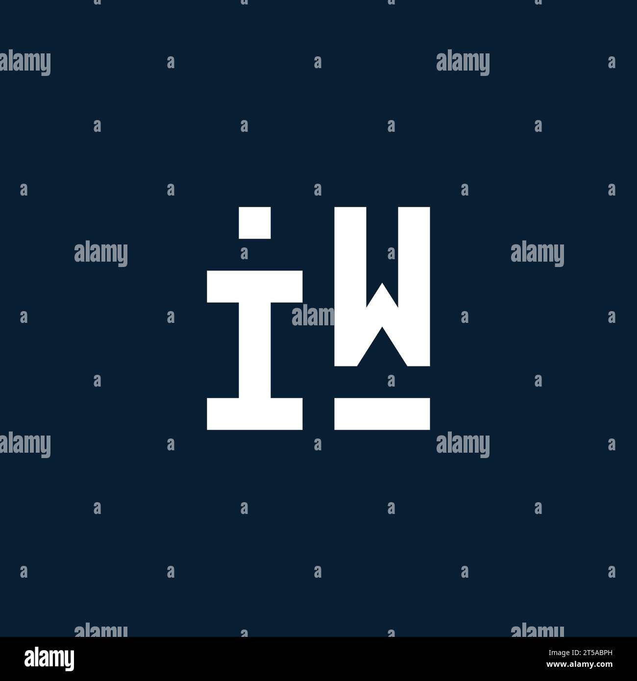 IW initial monogram logo with geometric style design ideas Stock Vector ...