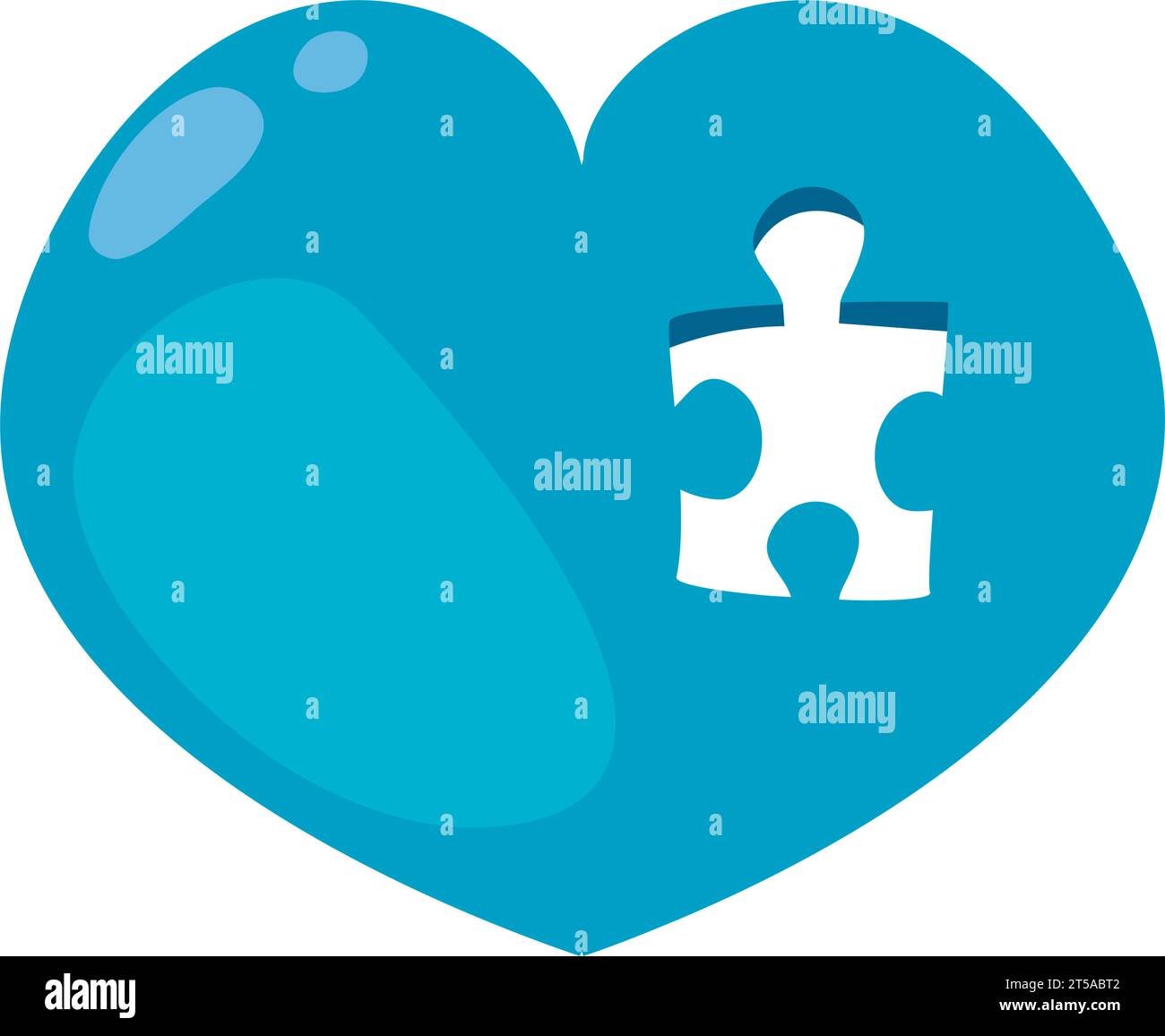 asperger heart illustration Stock Vector Image & Art - Alamy