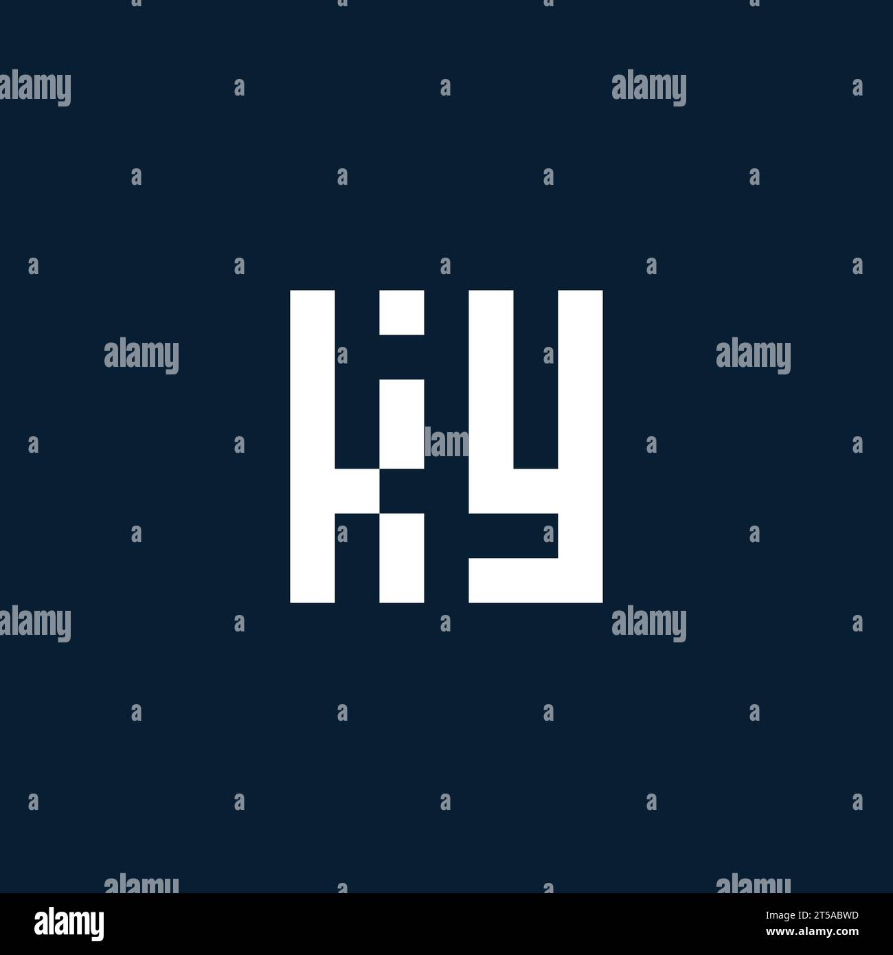 KY initial monogram logo with geometric style design ideas Stock Vector ...