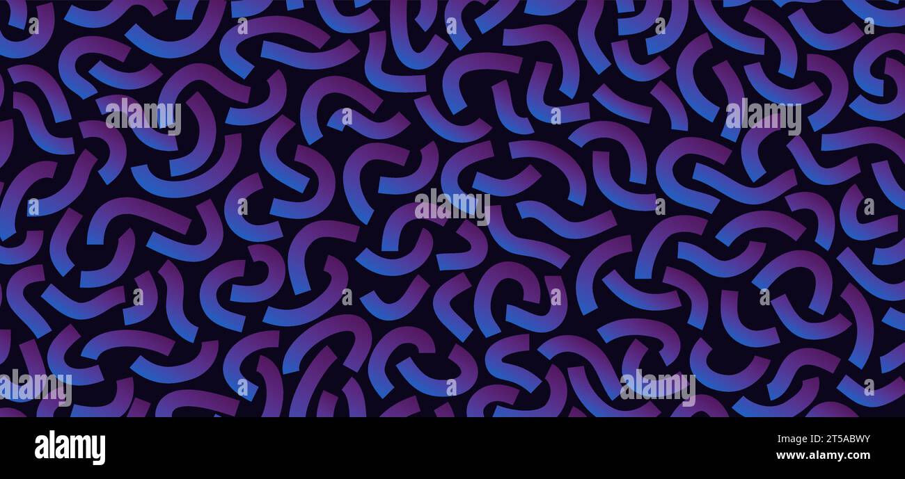 Purple and blue gradient curved lines isolated on white background ...