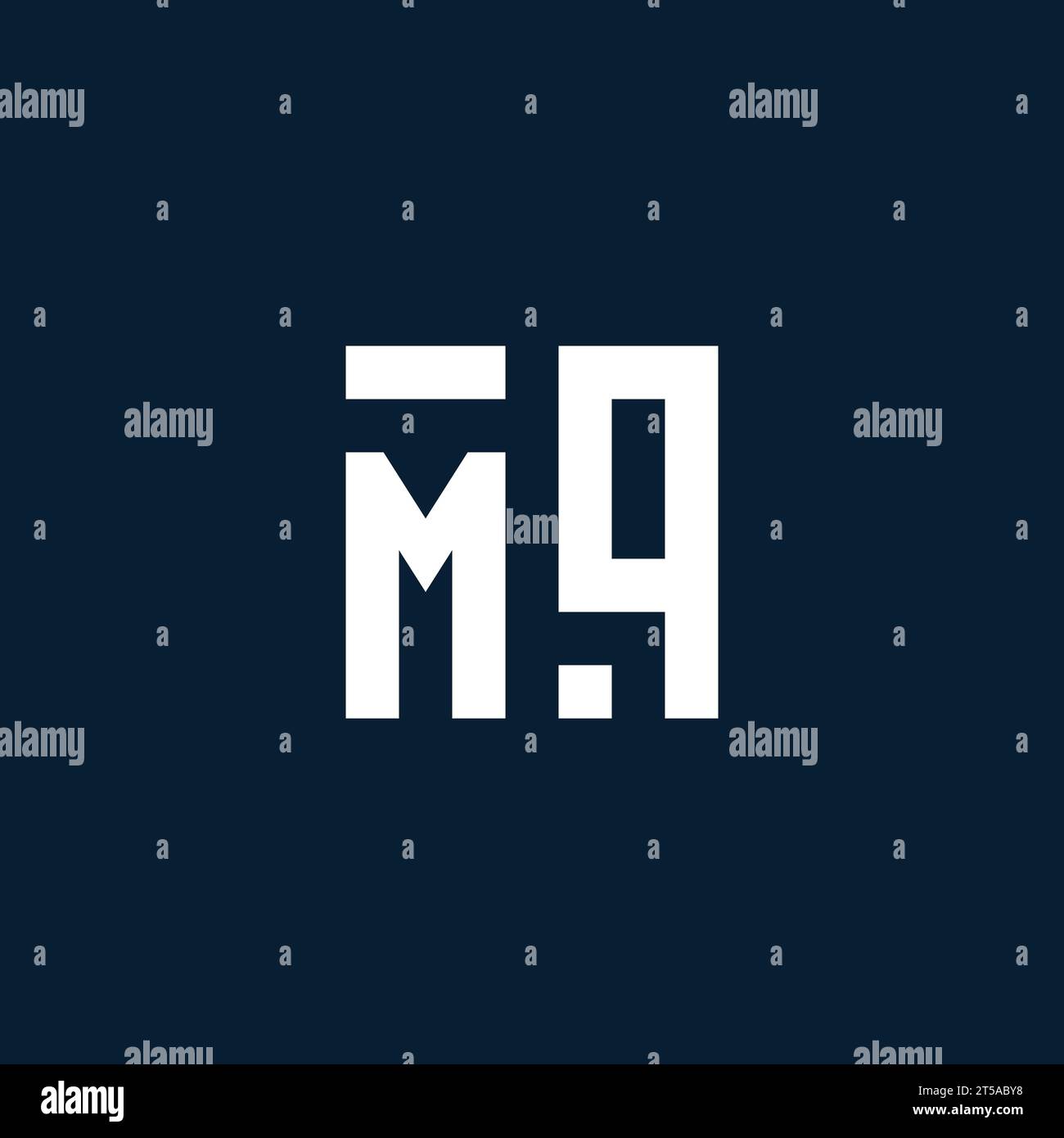 MQ initial monogram logo with geometric style design ideas Stock Vector ...