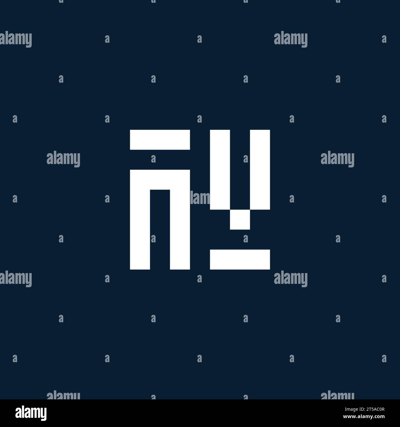 NV initial monogram logo with geometric style design ideas Stock Vector ...